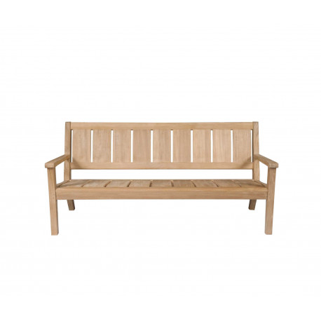 3-seat teak low bench
