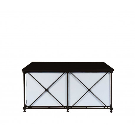 Aluminum rectangular chest - BLACK